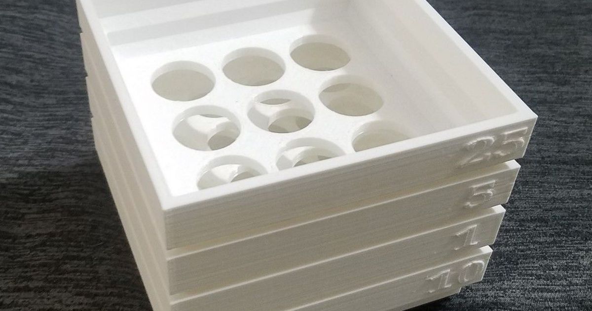 Stackable Coin Sorting Trays (US Coins) by geekm0nkey | Download free ...