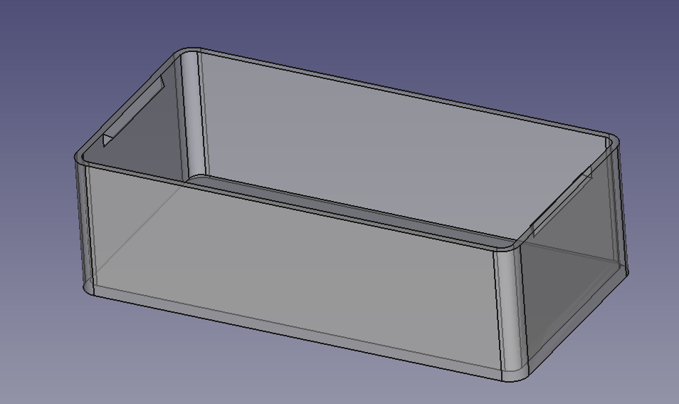 Snap-lock enclosure template parametric FreeCAD by Open Hardware ...