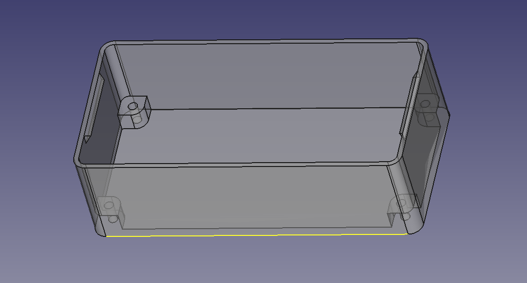 Snap-lock enclosure template parametric FreeCAD by Open Hardware ...