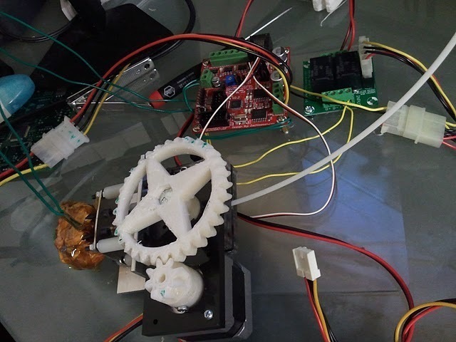 Stepper Upgrade for MK5 Makerbot Plastruder by kai | Download free STL ...