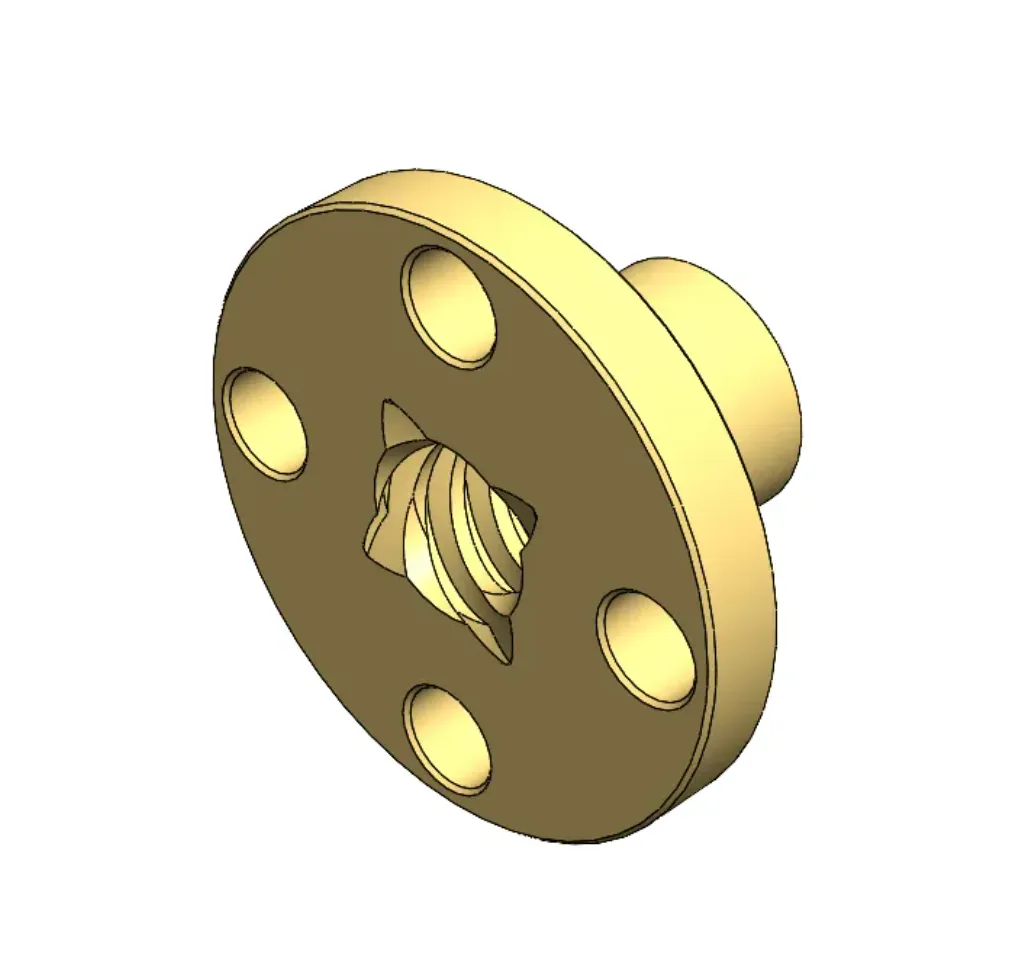 Trapezoidal nut Tr8x8 "fit perfect!" by Hidayat | Download free STL ...
