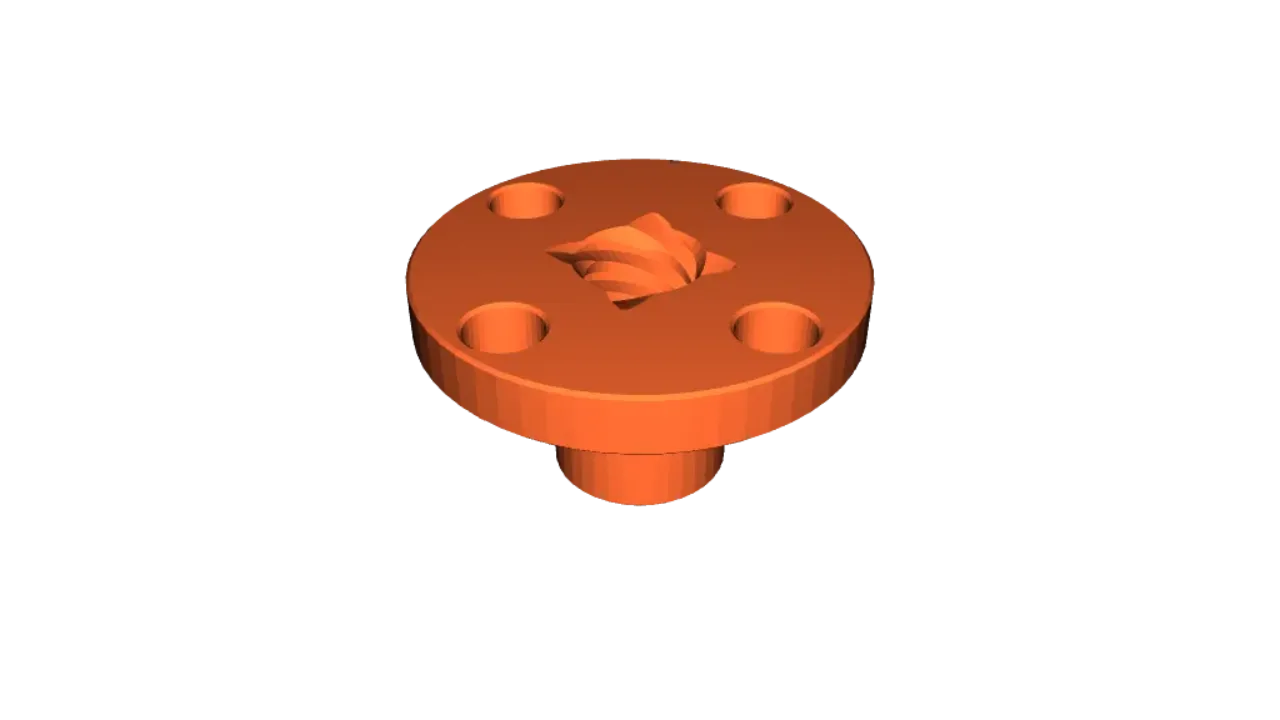 Trapezoidal nut Tr8x8 "fit perfect!" by Hidayat | Download free STL ...