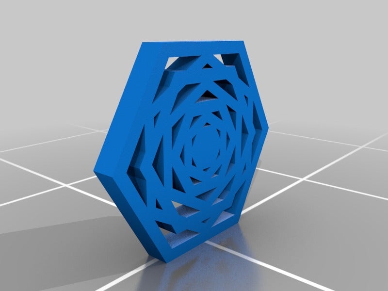 Perpendicular Hexagons Bowl by SeanG | Download free STL model ...