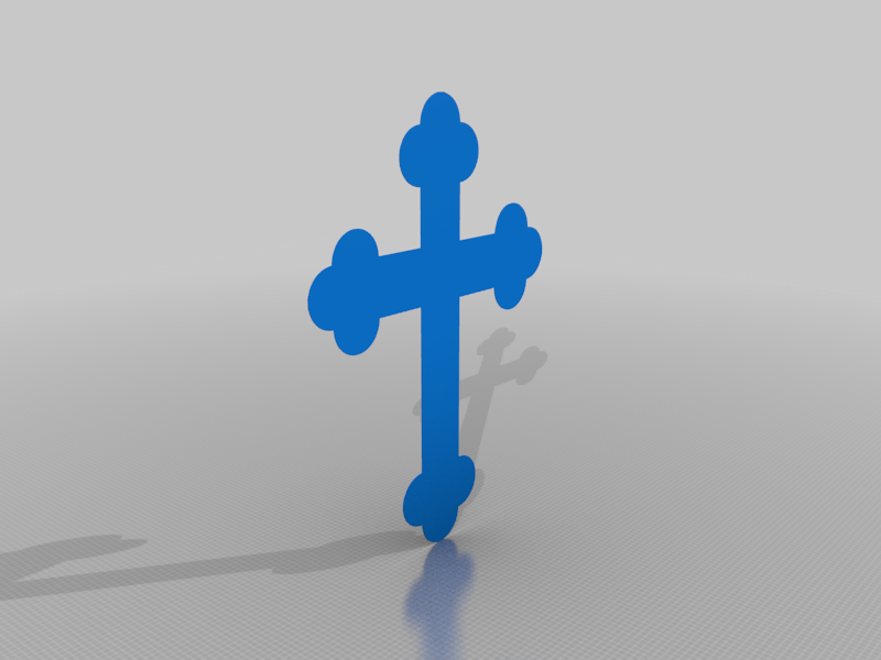 Cross - rounded od autora Liturgical 3D | Stáhněte si zdarma STL model ...