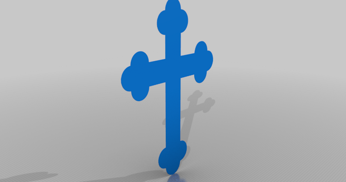 Cross - rounded od autora Liturgical 3D | Stáhněte si zdarma STL model ...