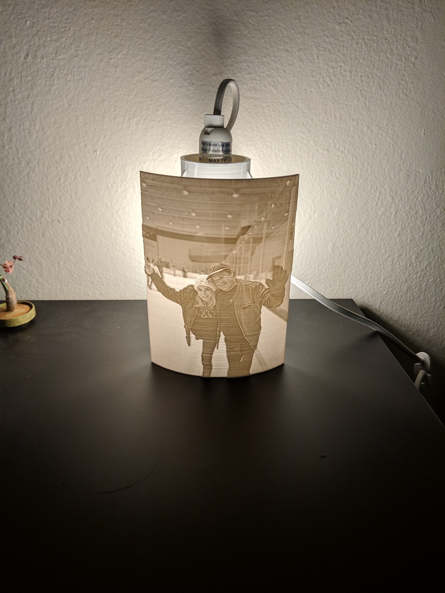 Lithophane Backlight Lamp Holder IKEA STRALA by SeanG | Download free ...