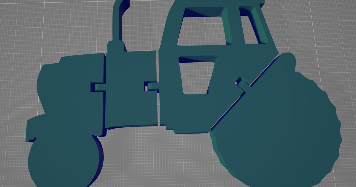 Articulated Tractor by Dinyu | Download free STL model | Printables.com