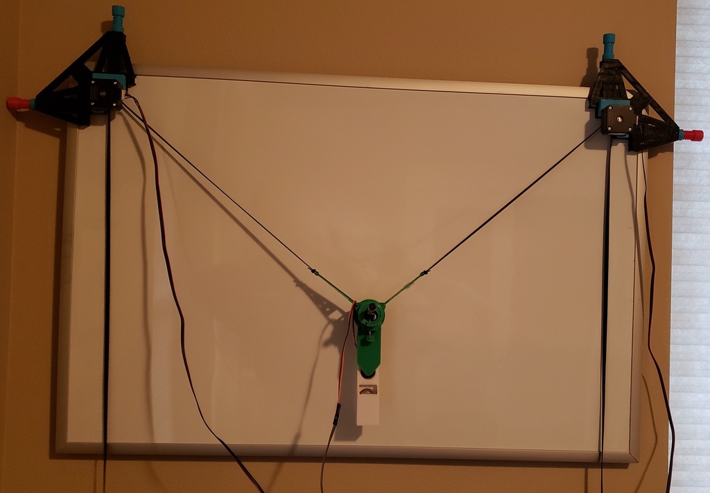 Whiteboard Vertical Drawbot (No Counter-weight) (WIP) by MacGyverr ...