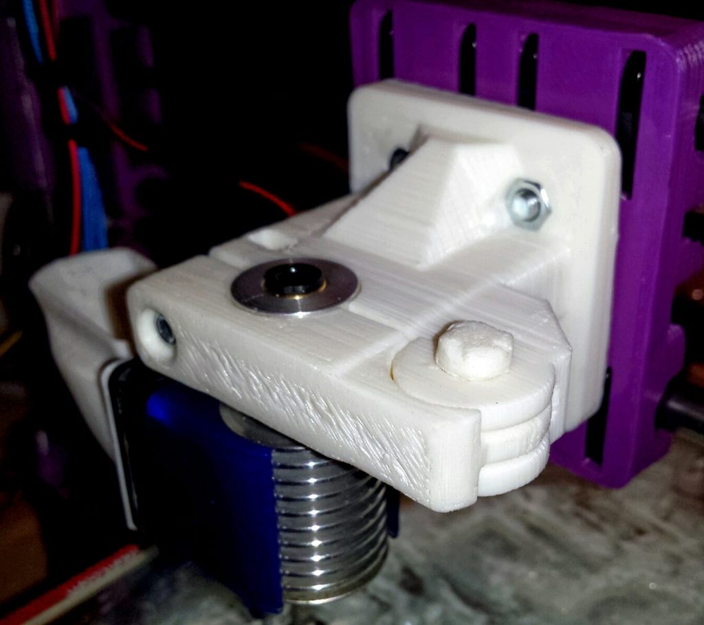 E3D V6 Hinged Extruder Bracket & Clamp by David H | Download free STL ...