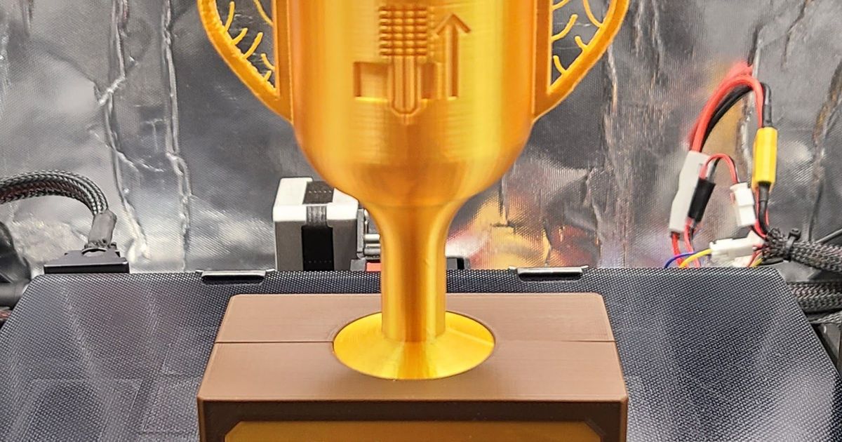 3D Printing Trophy: Stringing by Amos491 | Download free STL model ...