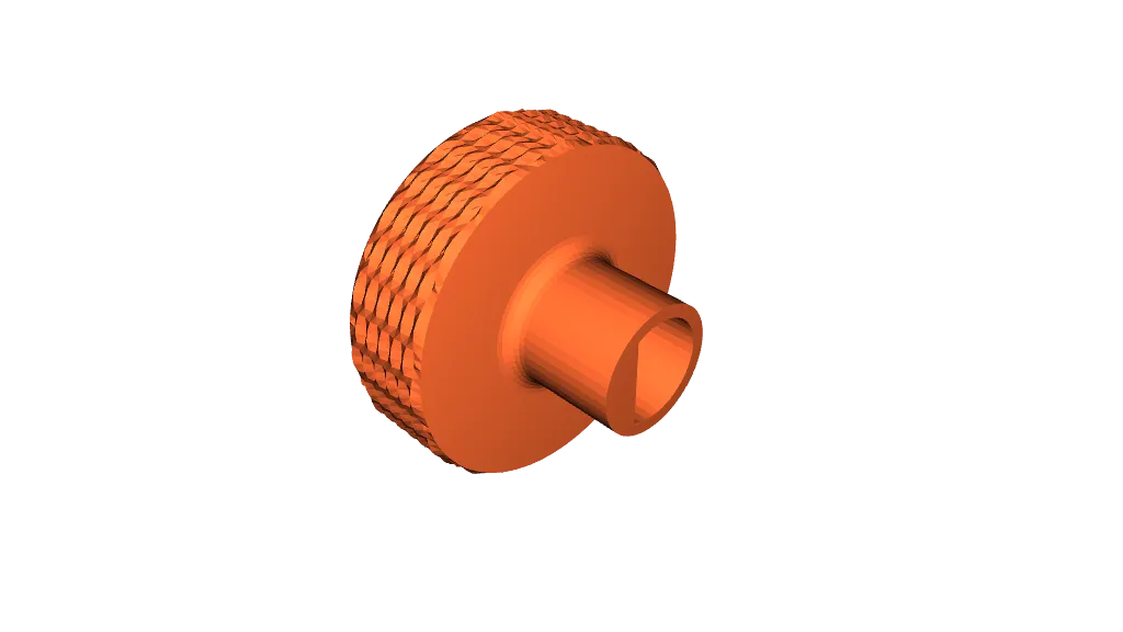 Volume knob made for 6x4.5 D shafts by mosj | Download free STL model ...