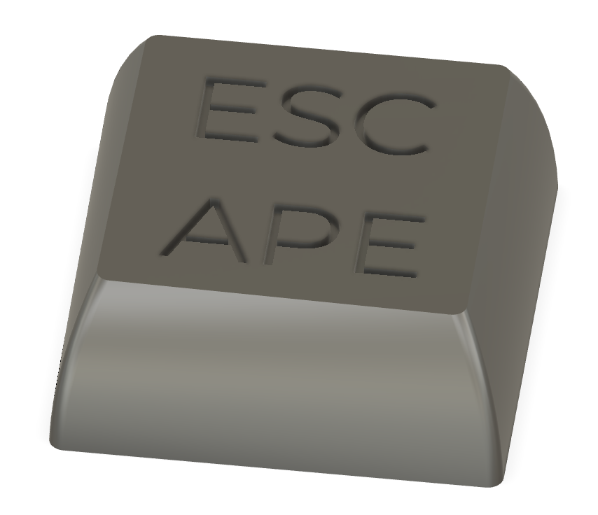 ESCAPE Keycap (Mechanical Keyboard) autorstwa TheJustinCrow | Pobierz ...