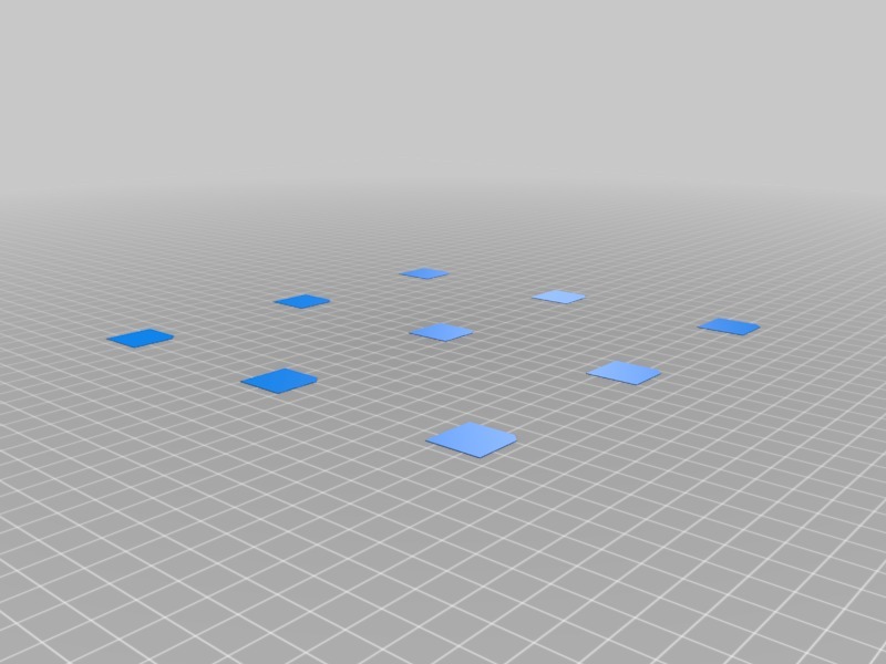 Bed Leveling (Tramming) Squares by mikeneron | Download free STL model ...