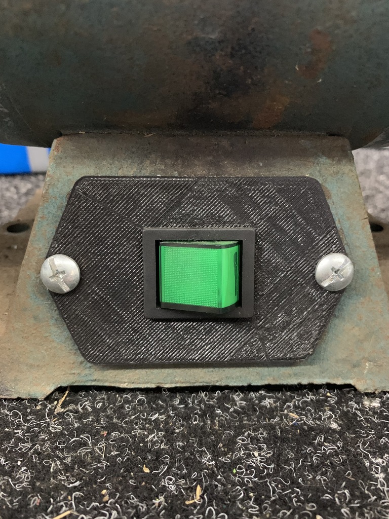 Switch Adapter Plate Bench Grinder by PlasticyBits | Download free STL ...
