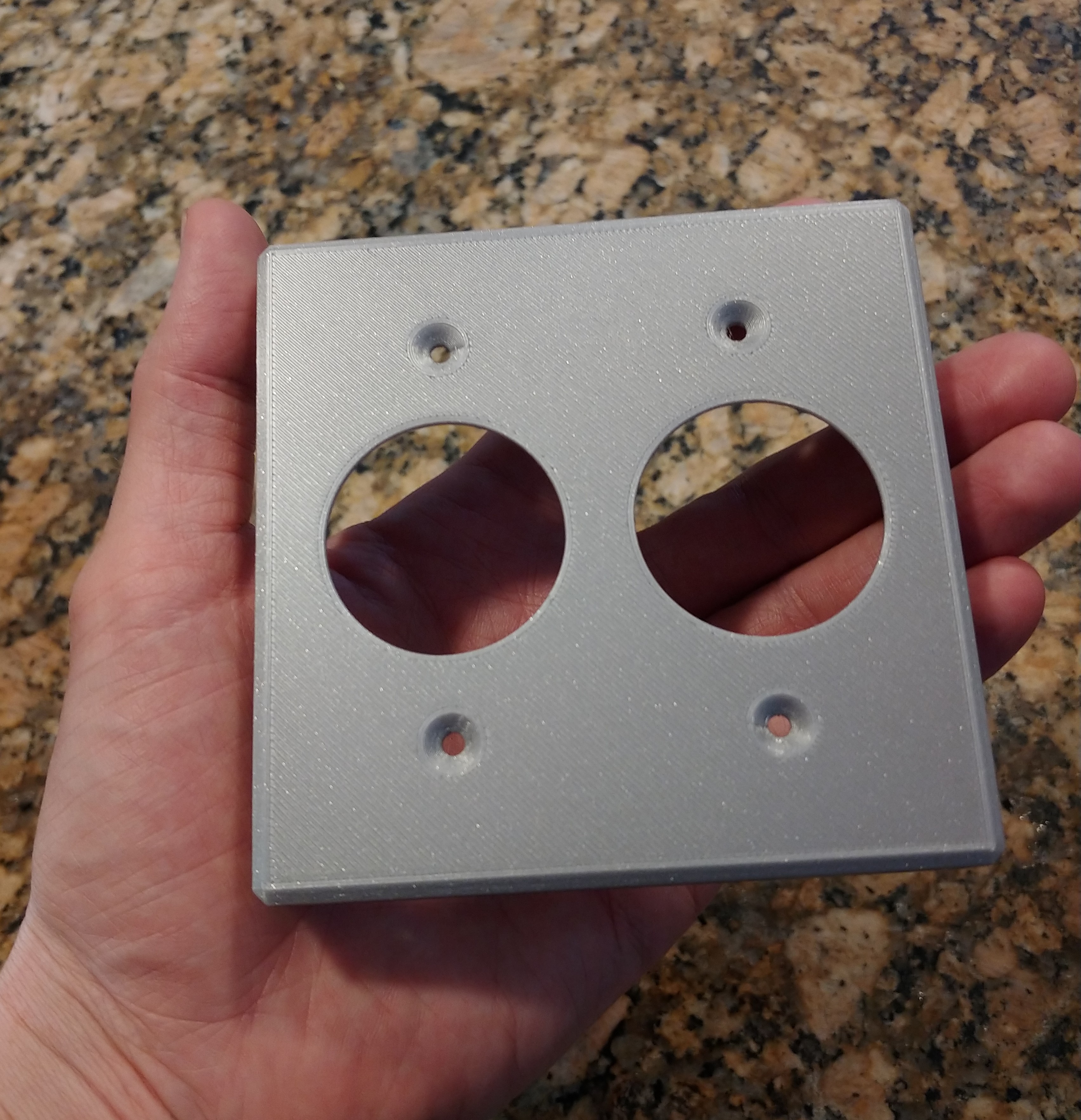 2 Gang Outlet Cover/Wall Plate - 2x 1.406" (1 13/32") by dhiltonp ...