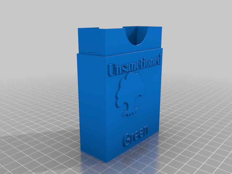Green Unsanctioned Customized Card Box by The Weezel | Download free ...