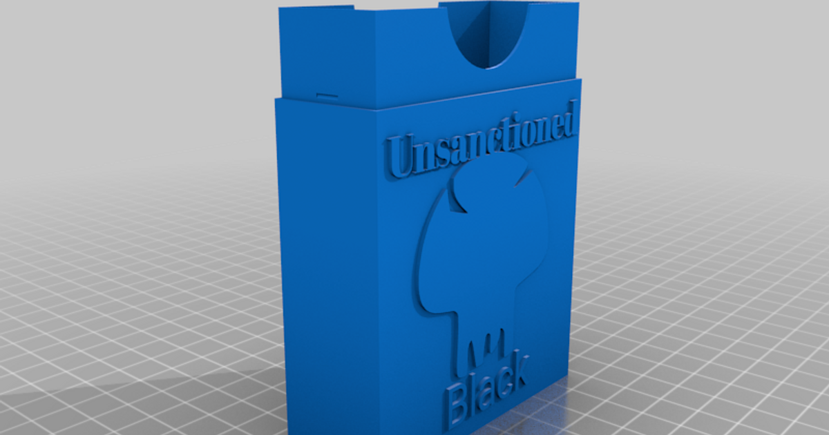 Black Unsanctioned Customized Card Box by The Weezel | Download free ...