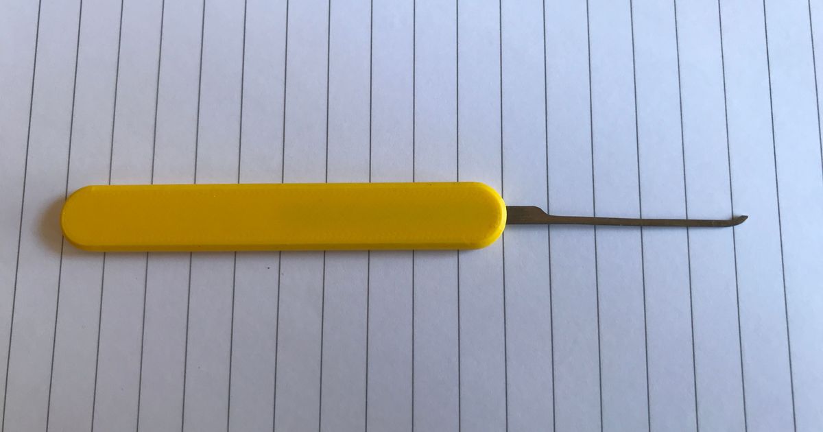Lock pick handle by SquidgyPlastic | Download free STL model ...