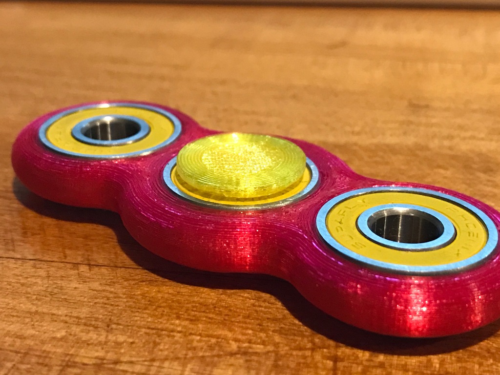 Fidget Spinner 608 Bearing caps by idnarbjm | Download free STL model ...