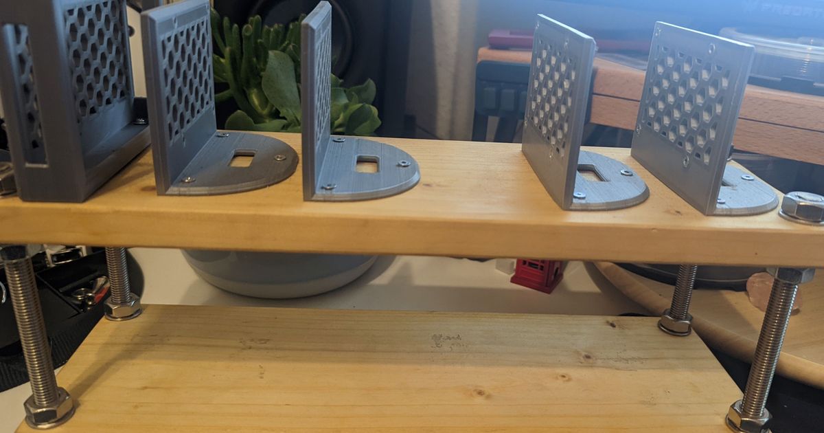 Raspberry Pi Backplate Holder + Stand for external 2,5" Hard Drive by ...