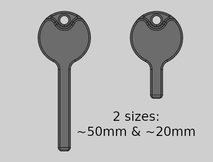 Utility/meter cupboard square key (2 sizes) by ShionS | Download free ...