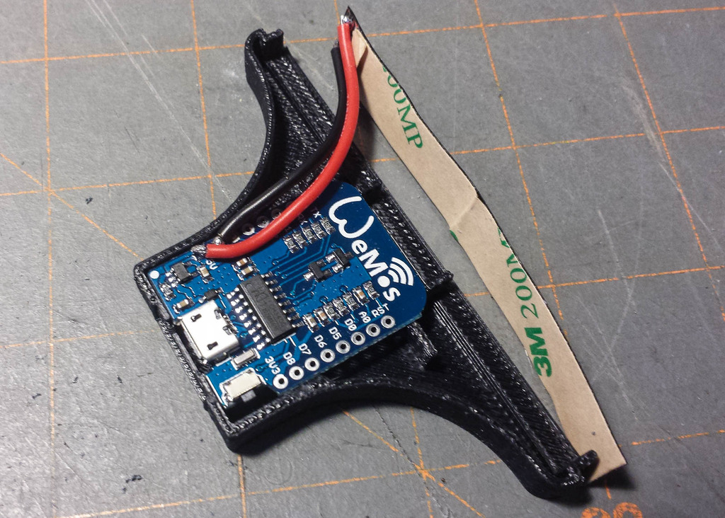 WeMos D1 Mini ESP8266 LED Bar Case by Clough42 | Download free STL ...