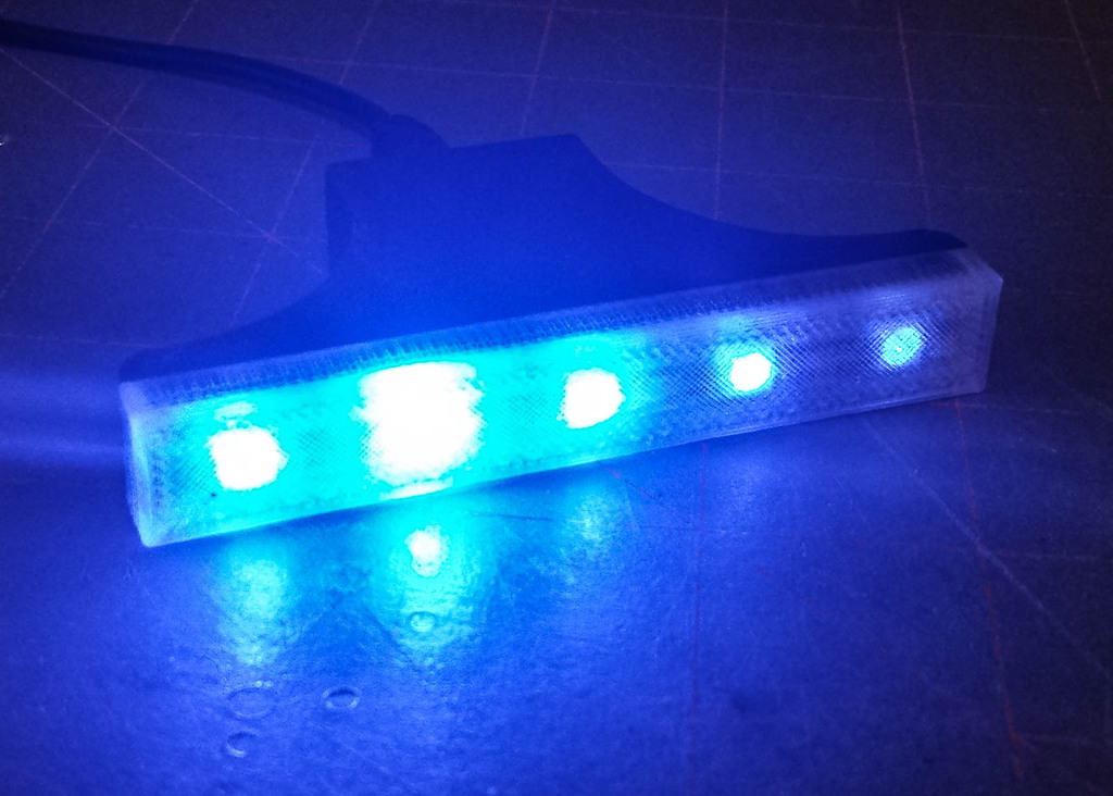 WeMos D1 Mini ESP8266 LED Bar Case by Clough42 | Download free STL ...
