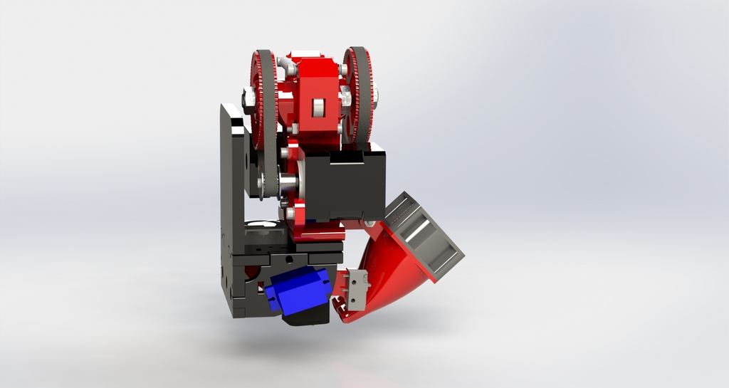 Itty Bitty Double Extruder (with mount for MakerFarm Prusa i3v) by ...