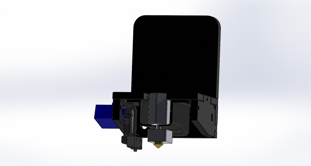 Z Probe Servo Mount for MakerFarm Prusa i3v for Auto Bed Leveling ...