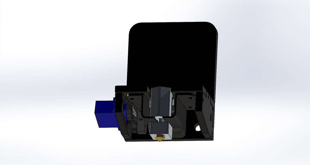 Z Probe Servo Mount for MakerFarm Prusa i3v for Auto Bed Leveling ...