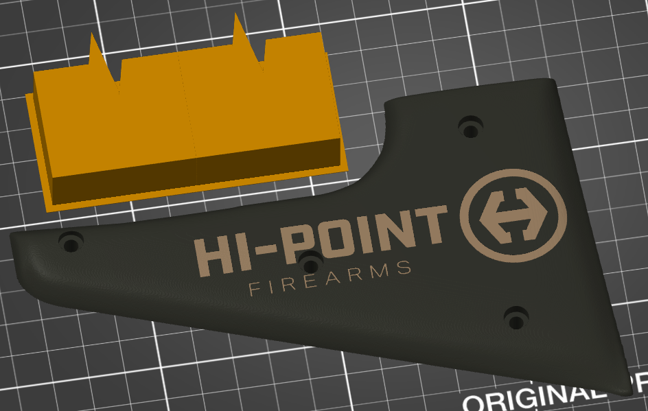 Cover plates for Hi-Point rifle stock - Hi-Point logo by WeaselSqueezer ...