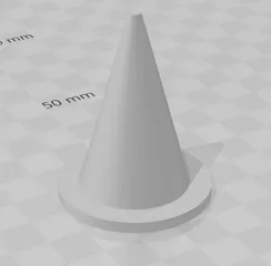 Basic Traffic Cone Miniature by AdventurePages | Download free STL ...