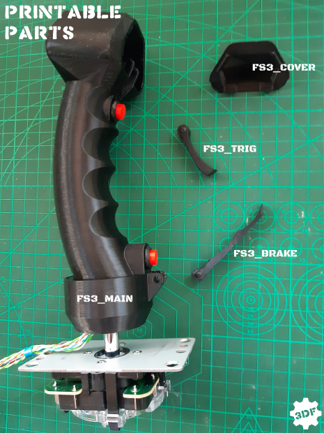 Digital Arcade Flightstick 3 The Raptor - STL version! por 3DFreeman ...