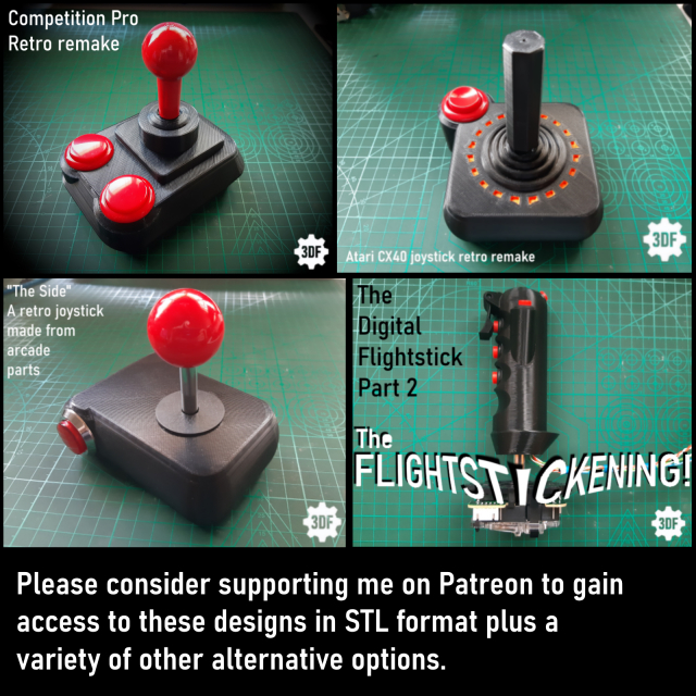 Digital Arcade Flightstick 3 The Raptor - STL version! by 3DFreeman ...