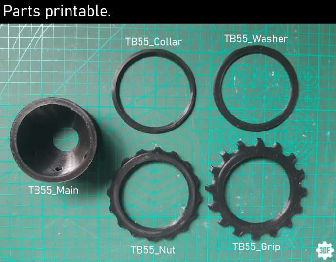 55mm Arcade Trackball Assembly - STL Version! por 3DFreeman | Descargar ...