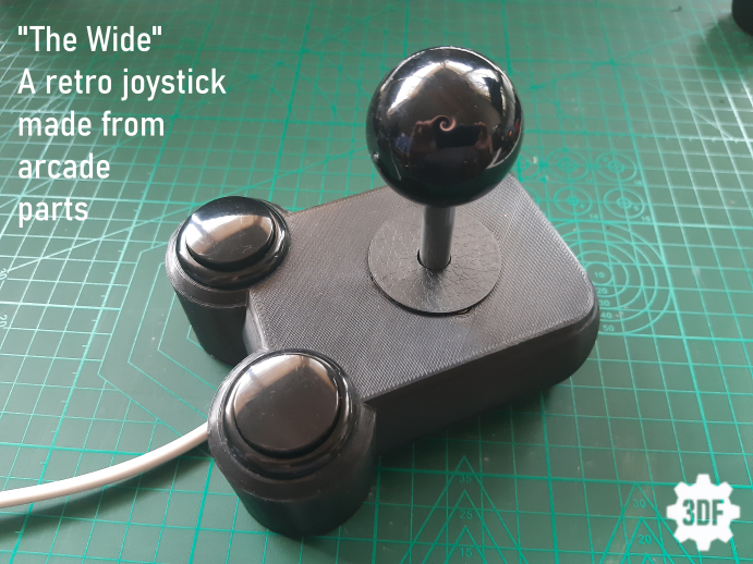 "The Wide" Retro joystick made from arcade parts by 3DFreeman ...