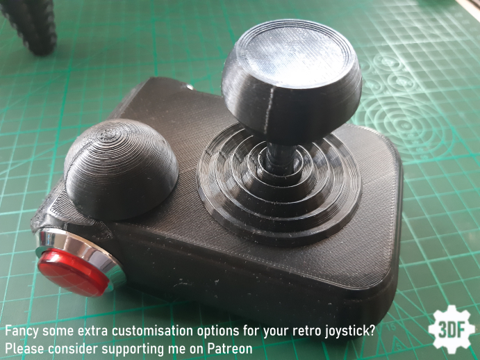 "The Wide" Retro joystick made from arcade parts by 3DFreeman ...