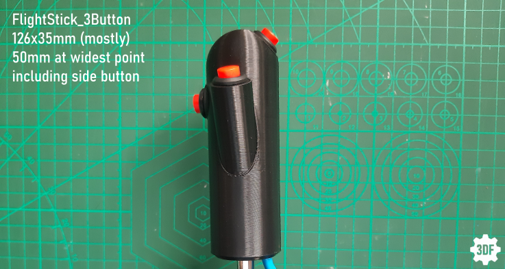 Digital 3-Button Arcade Flightstick to fit Sanwa type joystick stem by ...