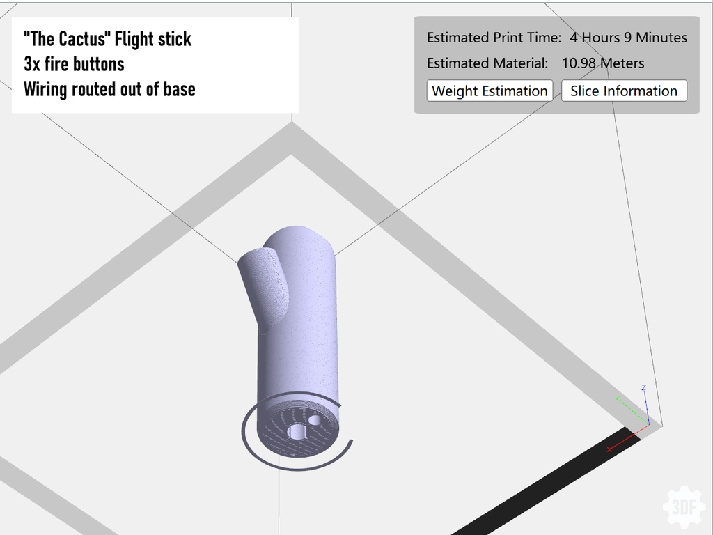 Digital 3-Button Arcade Flightstick to fit Sanwa type joystick stem by ...