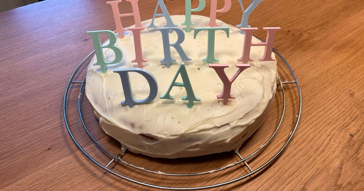 Happy birthday cake letters by MM Bavaria | Download free STL model ...