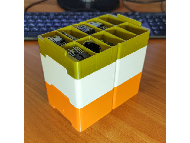 Modular boxes for all things small - 20mm height by Gromit21 | Download ...