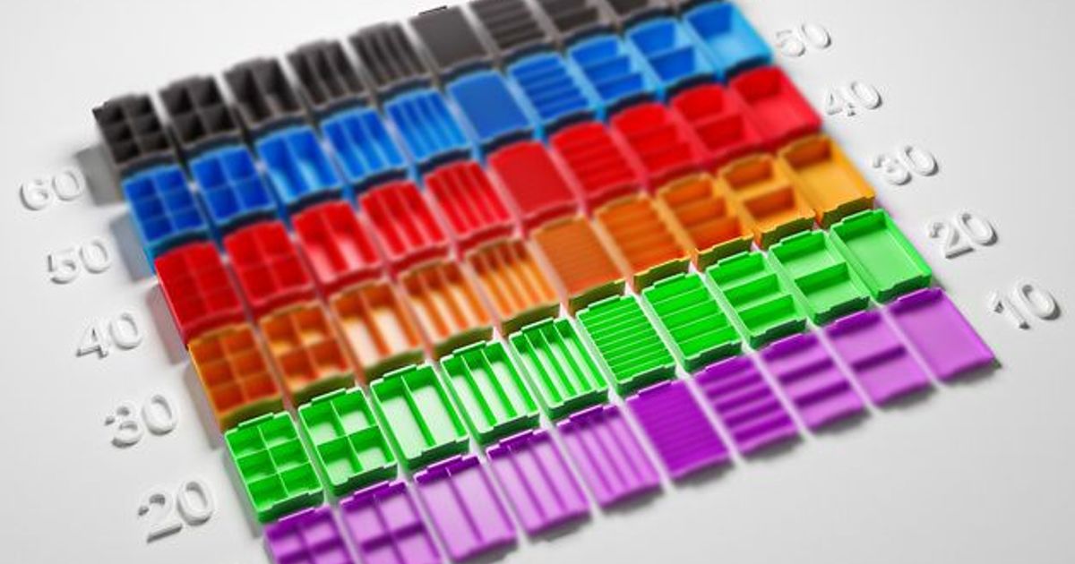 Modular boxes for all things small - 20mm height by Gromit21 | Download ...