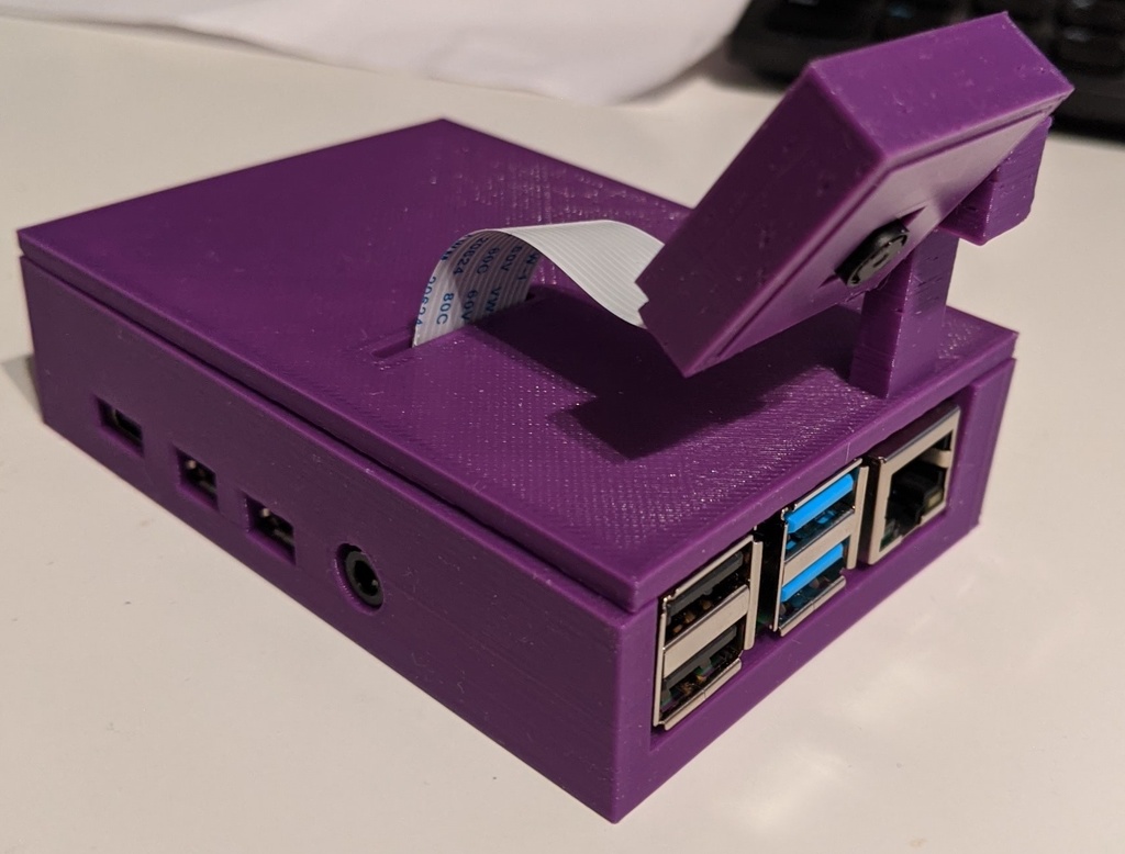 Case for Raspberry Pi 4 and Pi camera by neyth_makes | Download free ...