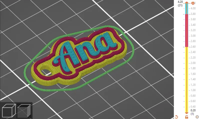 Keychain name tag by Makkuro | Download free STL model | Printables.com