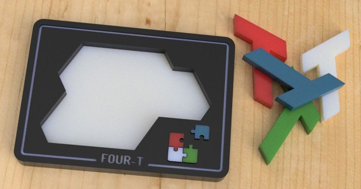 Four T Puzzle (Replica) by Celduques | Download free STL model ...