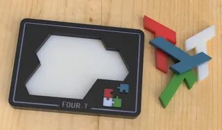 Four T Puzzle. by Robo3DDesiGn | Download free STL model | Printables.com