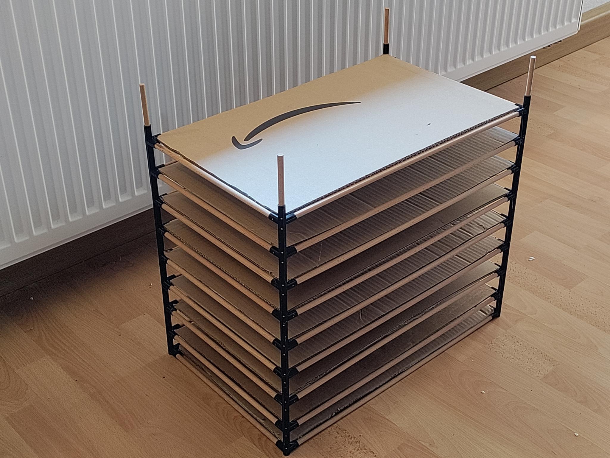 Drying Rack/Shelf Rackstack 8mm sticks by Abratzo | Download free STL ...