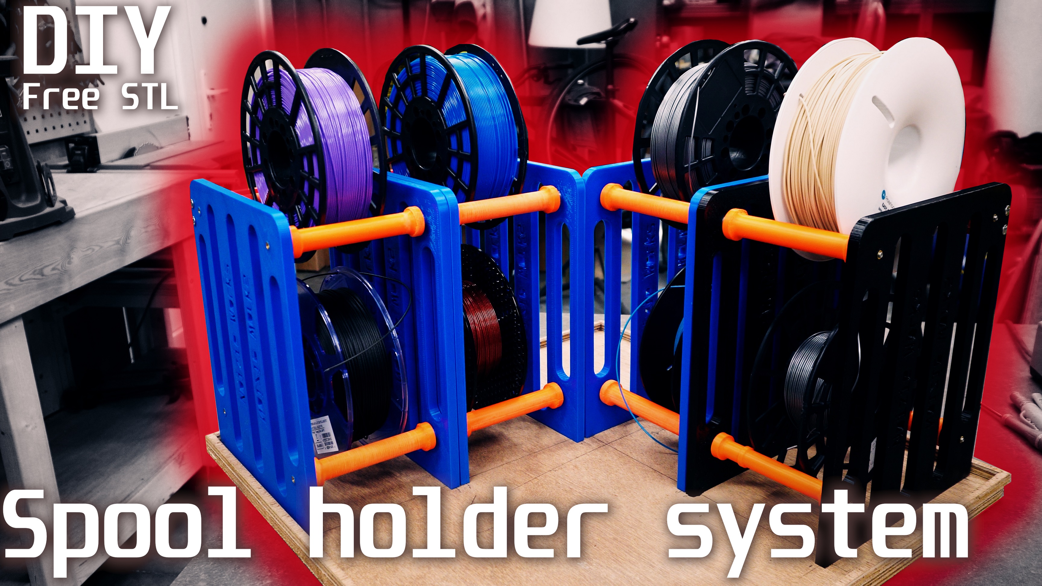 Spool holder system by Noizie Works | Download free STL model ...