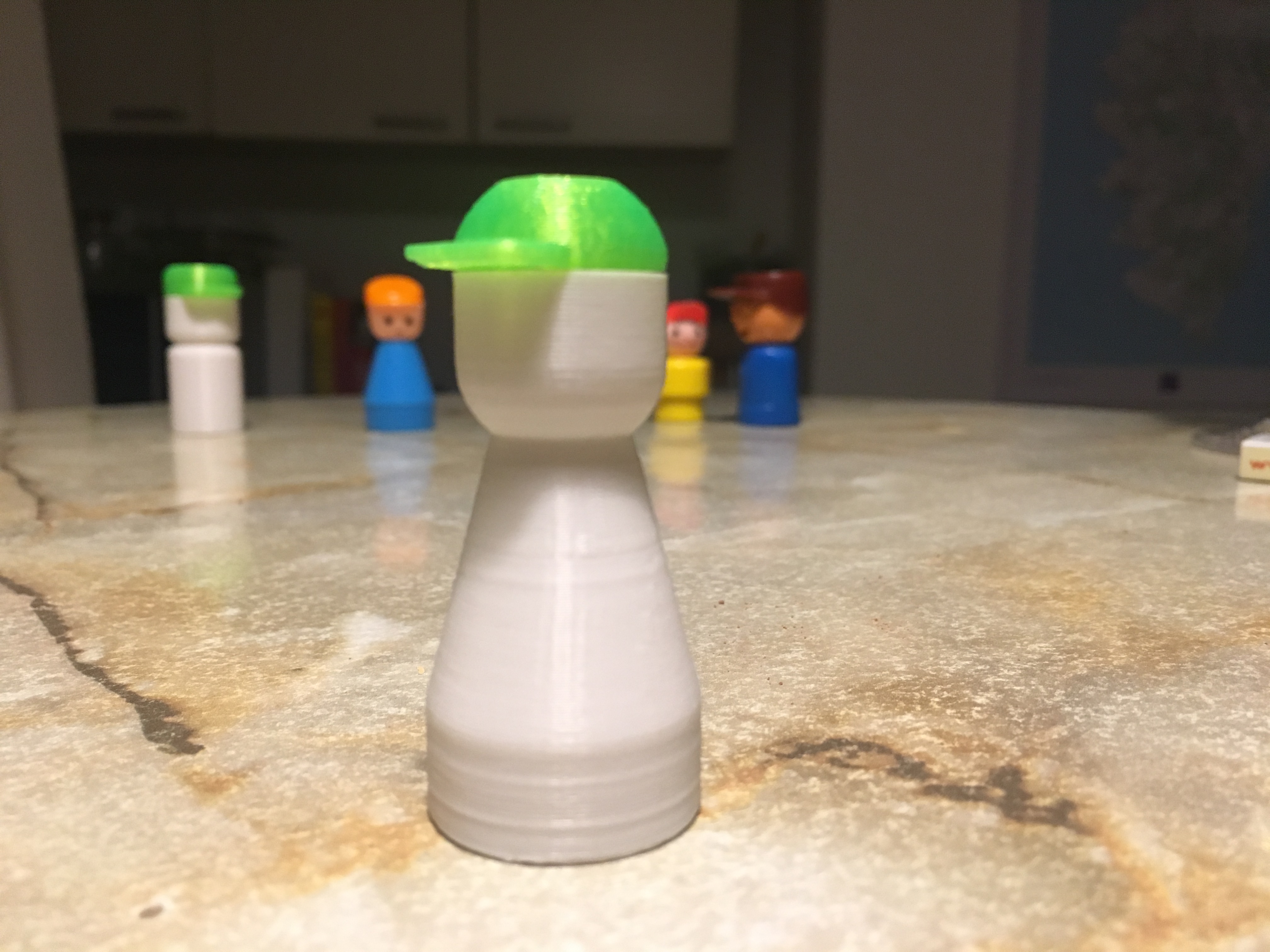 Minifigure with hat (exchangeable) by k-eye | Download free STL model ...