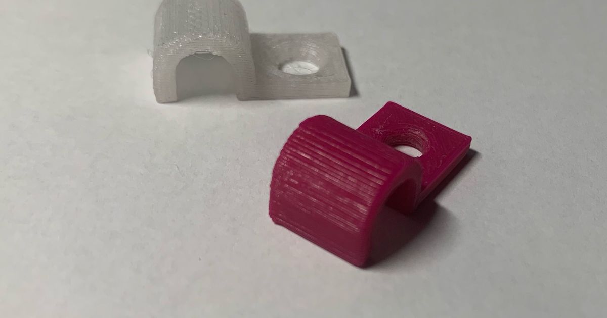 Universal cable / wire holder one screw by KapiKF | Download free STL ...